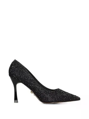 TWENTY FOURHAITCH Teylor Crystal-embellished Pointed-toe Pumps - Black