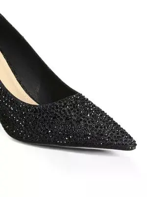 TWENTY FOURHAITCH Teylor Crystal-embellished Pointed-toe Pumps