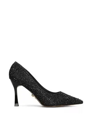 TWENTY FOURHAITCH Teylor Crystal-embellished Pointed-toe Pumps - Black