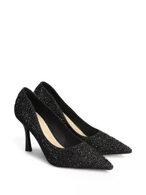TWENTY FOURHAITCH Teylor Crystal-embellished Pointed-toe Pumps - Black