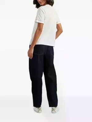 Chinti & Parker Snoopy-embroidered T-shirt
