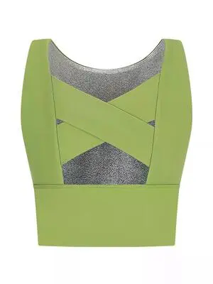 HOUSE OF GRAVITY Criss-cross Back Cropped Top