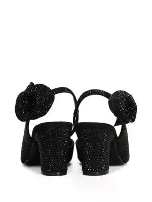 TWENTY FOURHAITCH Esea Crystal-embellished Floral-detail Pumps