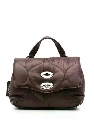 ZANELLATO Quilted Postina Clutch Bag - Brown