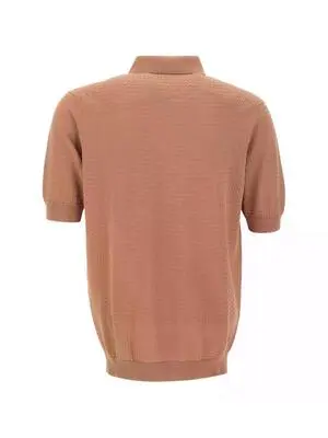 FILIPPO DE LAURENTIIS Micro-braided Polo Shirt