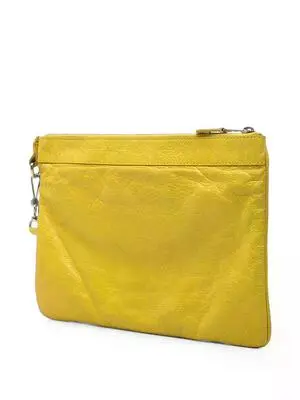 Balenciaga 2013 Lambskin Motocross Giant 12 Clutch Bag - Yellow