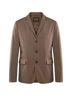 MOORER Notch-lapel Button-fastening Jacket - Brown