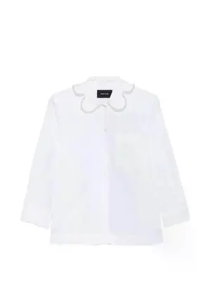 Simone Rocha Embellished Collar Shirt - White