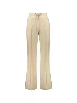 MOORER Flared Drawstring Trousers - Neutrals