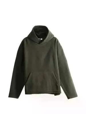 RIER Fleece Hoodie With Pouch Pocket - Green