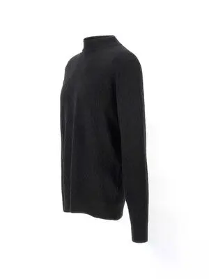 FILIPPO DE LAURENTIIS Mock Neck Knit - Black