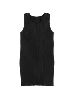Issey Miyake Sleeveless Midi Dress - Black