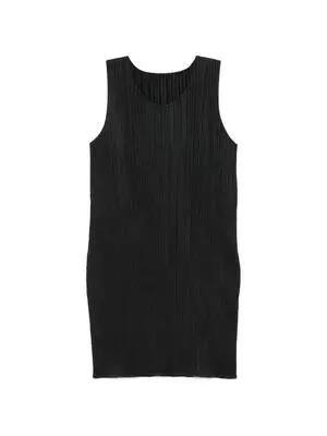 Issey Miyake Sleeveless Midi Dress - Black