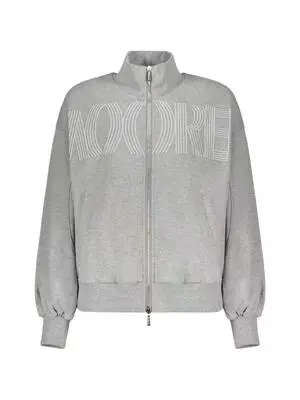MOORER High-neck Zip-up Sweater - Grey