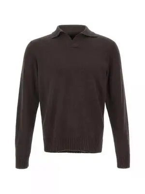FILIPPO DE LAURENTIIS Skipper Merino Wool Polo Collar T-shirt
