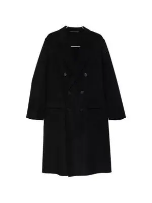 Saint Laurent Double-breasted Coat - Black