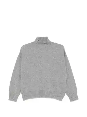 D.exterior High-neck Cashmere Sweater - Grey