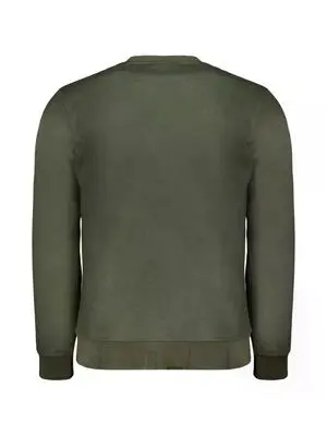 MOORER Logo-embroidered Crew-neck Sweatshirt - Green