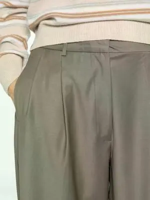 CORDERA Pleated Virgin Wool Trousers