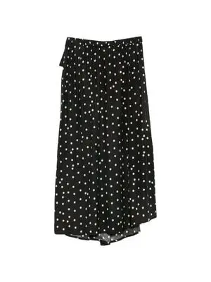 Christian Wijnants Sedona Polka Dot Ruffle Midi Skirt
