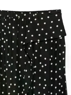 Christian Wijnants Sedona Polka Dot Ruffle Midi Skirt