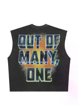 GODSPEED S.2.s Graphic-print Sleeveless T-shirt - Black