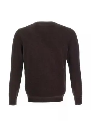KANGRA Crew Neck Sweater With Ribbed Trim