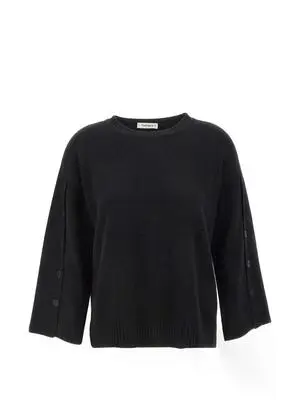 KANGRA Button-sleeve Virgin Wool Knit