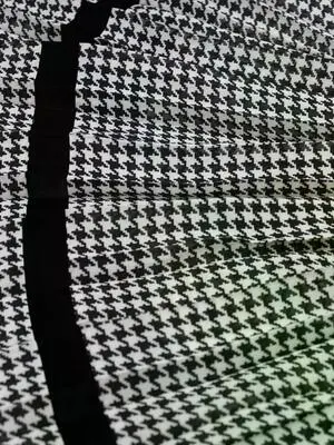 Comme Des Garçons Houndstooth-print Pleated Midi Skirt