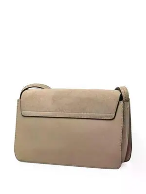 Chloé Faye Suede And Calfskin Crossbody Bag - Brown