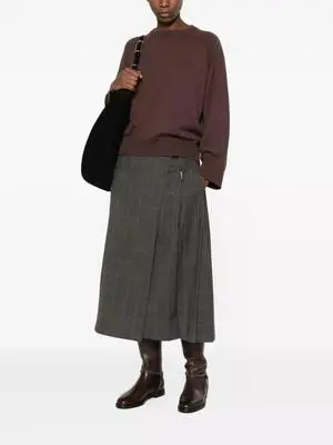Brunello Cucinelli Raglan Sleeve Crew Neck Sweater