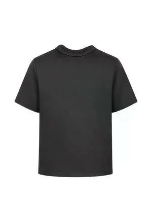 TOMBOLINI Quarter-zip Polo Shirt - Black