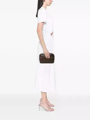 LOUIS VUITTON 1987 Monogram Canvas Trousse Toilette 23 Clutch Bag - Brown