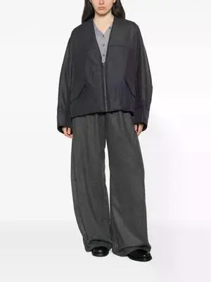 Christian Wijnants Jelana Zip-up Collarless Jacket