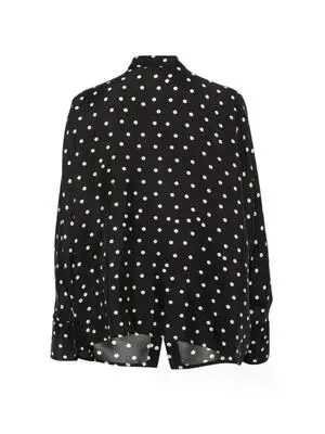 Christian Wijnants Polka-dot Tie Neck Blouse