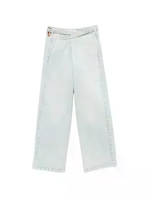 DARKPARK Crossover-waist Wide-leg Jeans