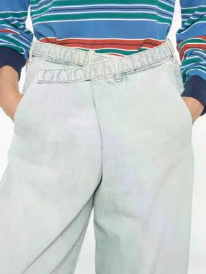 DARKPARK Crossover-waist Wide-leg Jeans