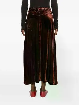 PIERRE-LOUIS MASCIA Velvet Effect Maxi Skirt