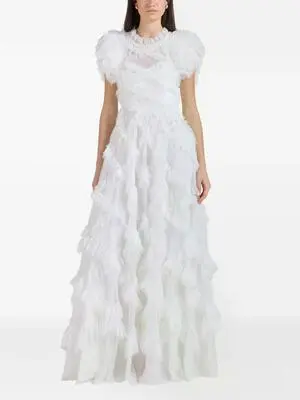 NEEDLE & THREAD Genevieve Ruffled Maxi Dress