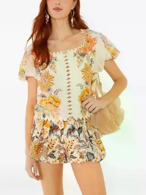 Farm Rio Round Neck Blouses