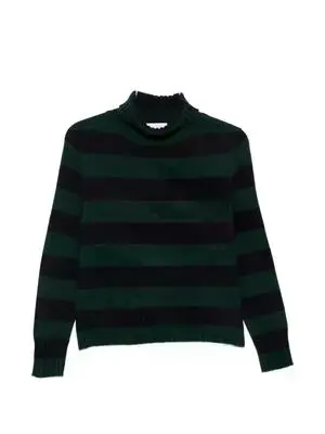 BEYOU Striped Sweater - Blue
