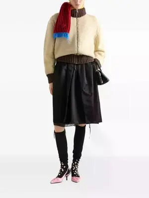 Prada Wool Zipper Cardigan