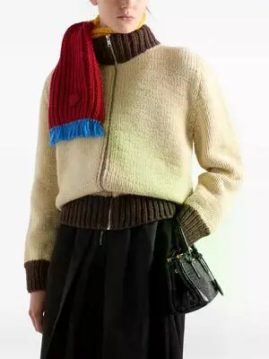 Prada Wool Zipper Cardigan