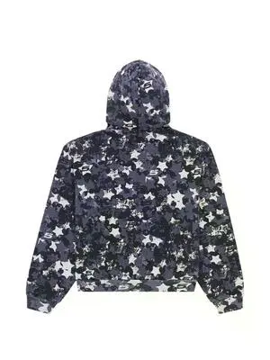 SP5DER Camouflage-print Zip-up Hoodie