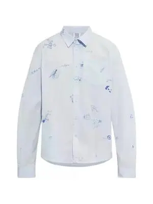 Vetements Doodle-print Buttoned Shirt