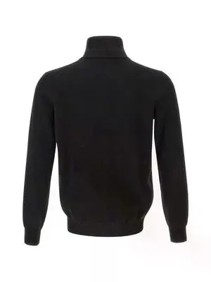 KANGRA Knitted Turtleneck Sweater - Black