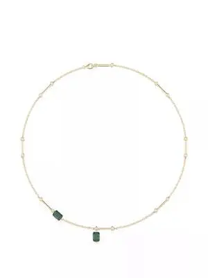 SOLO FOR DIAMONDS Evergreen Emerald-embellished Necklace - Gold