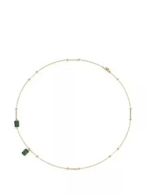 SOLO FOR DIAMONDS Evergreen Emerald-embellished Necklace