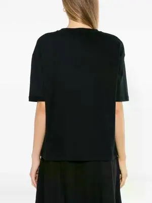 AGNES B. Logo-embroidered T-shirt