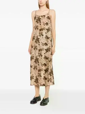 UMA WANG Floral Print Slip Dress